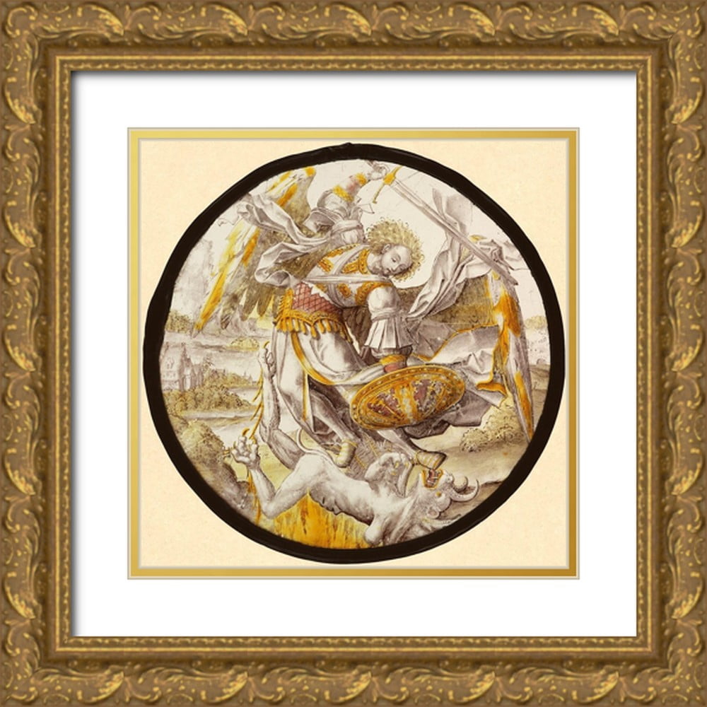 Glassmaker, Unknown 16th Century Netherlandish 15x15 Gold Ornate Wood ...