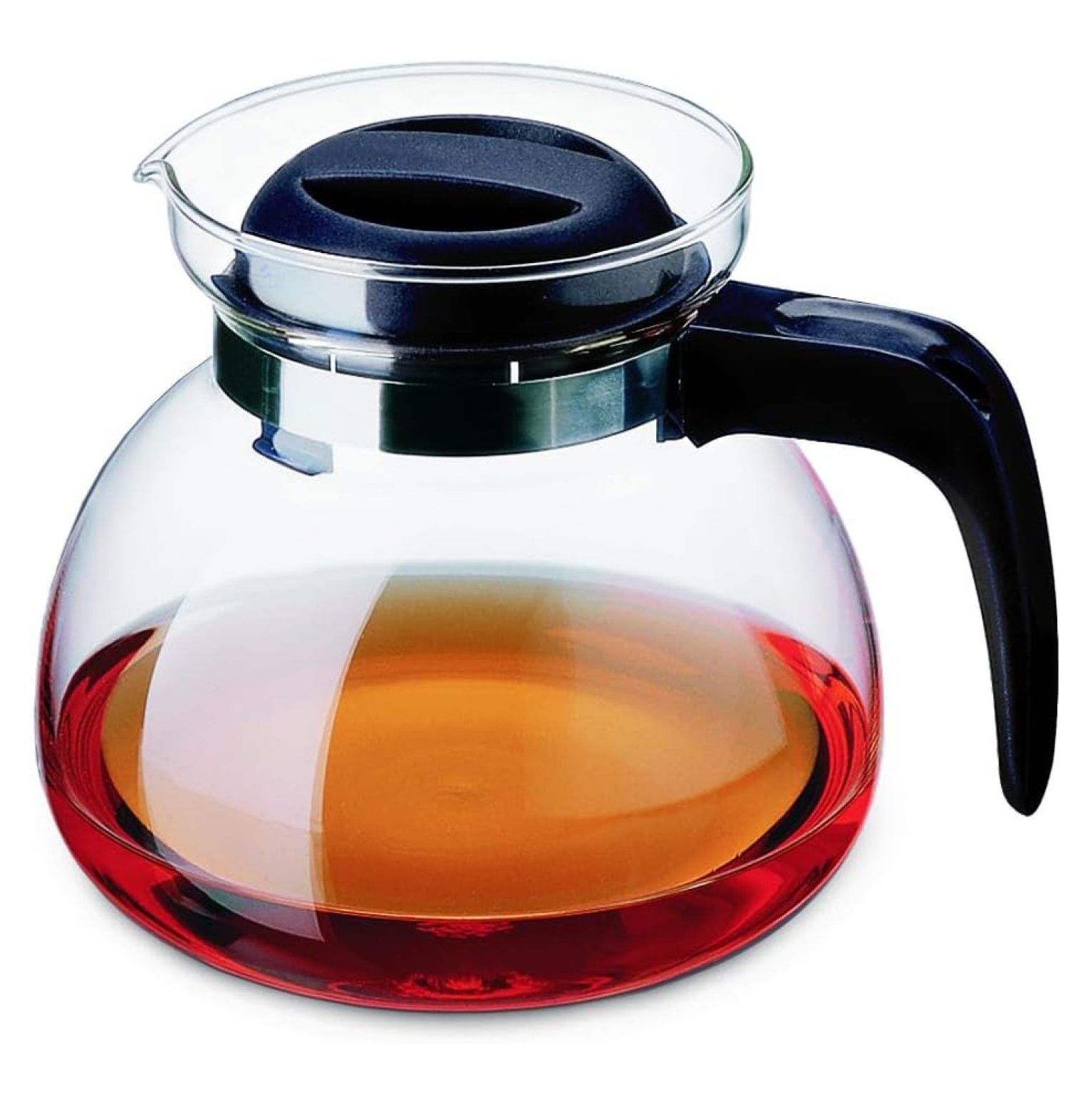 Glassware 2.5 Quart Glass Teapot | Short Spout, Stay Cool Plastic ...