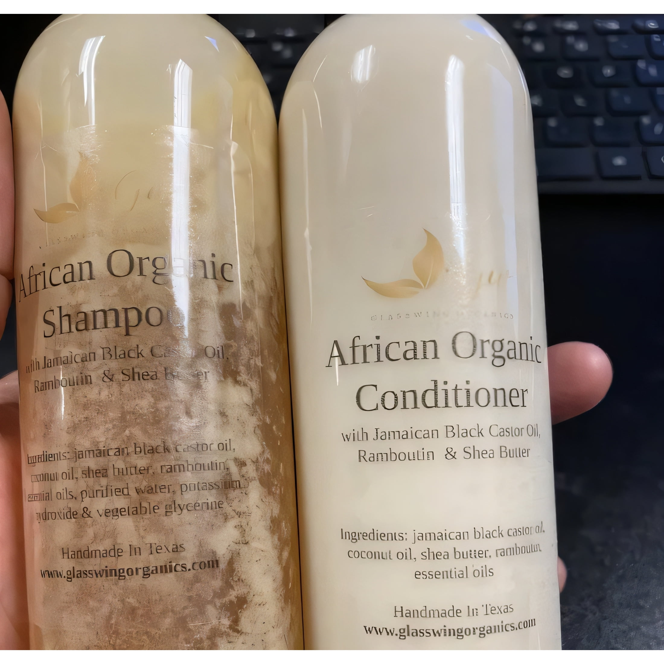 Glasswing Organics African Organic Shampoo & Conditioner - 8oz ...