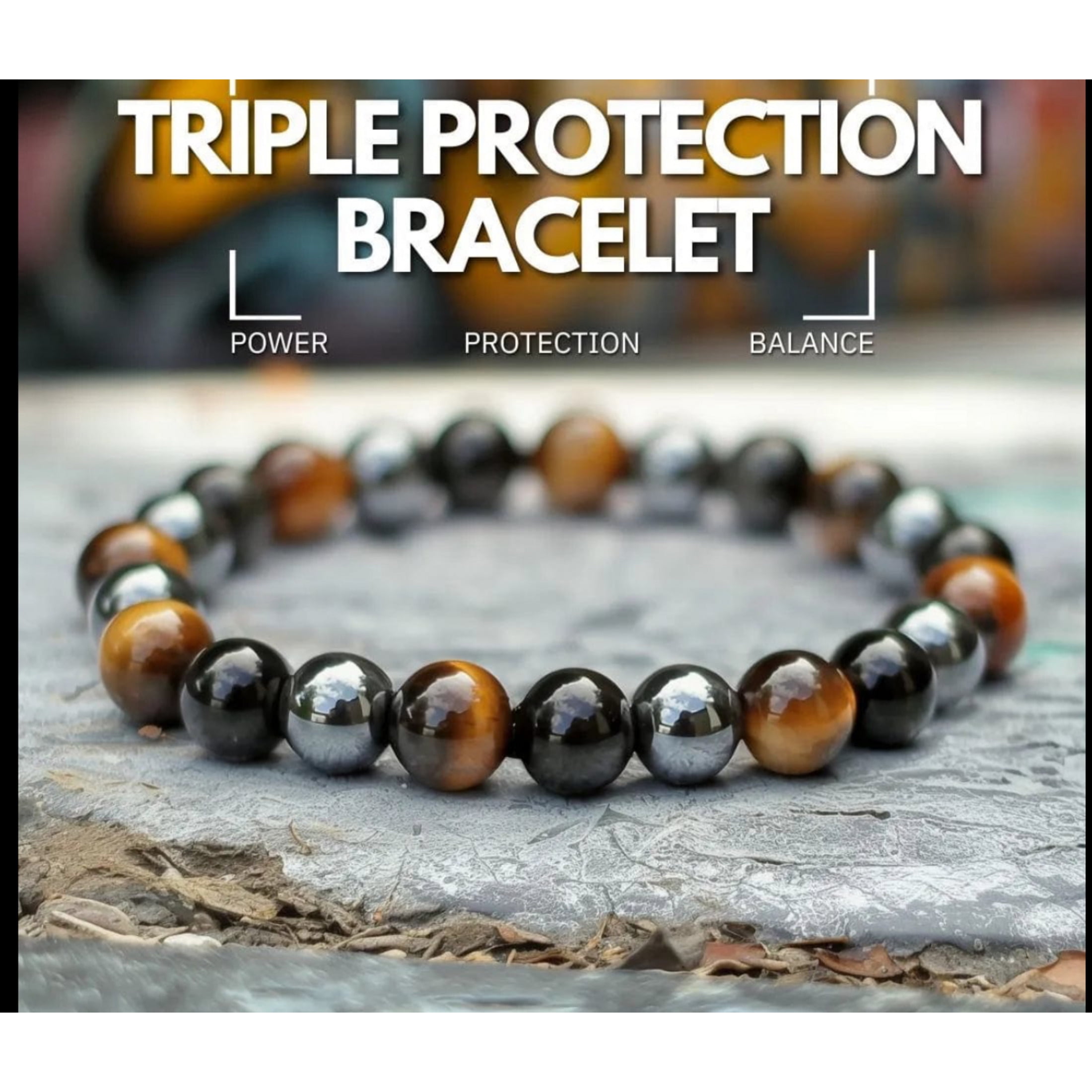 Glasswing Organics Triple Protection Crystal Bracelet - Walmart.com