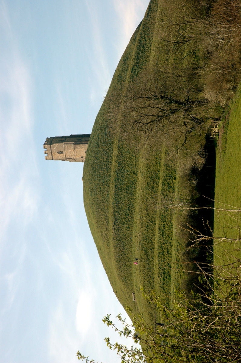 Glastonbury Tor poster Metal Sign 8inx 12in Metal Art Print 8x12 Square ...