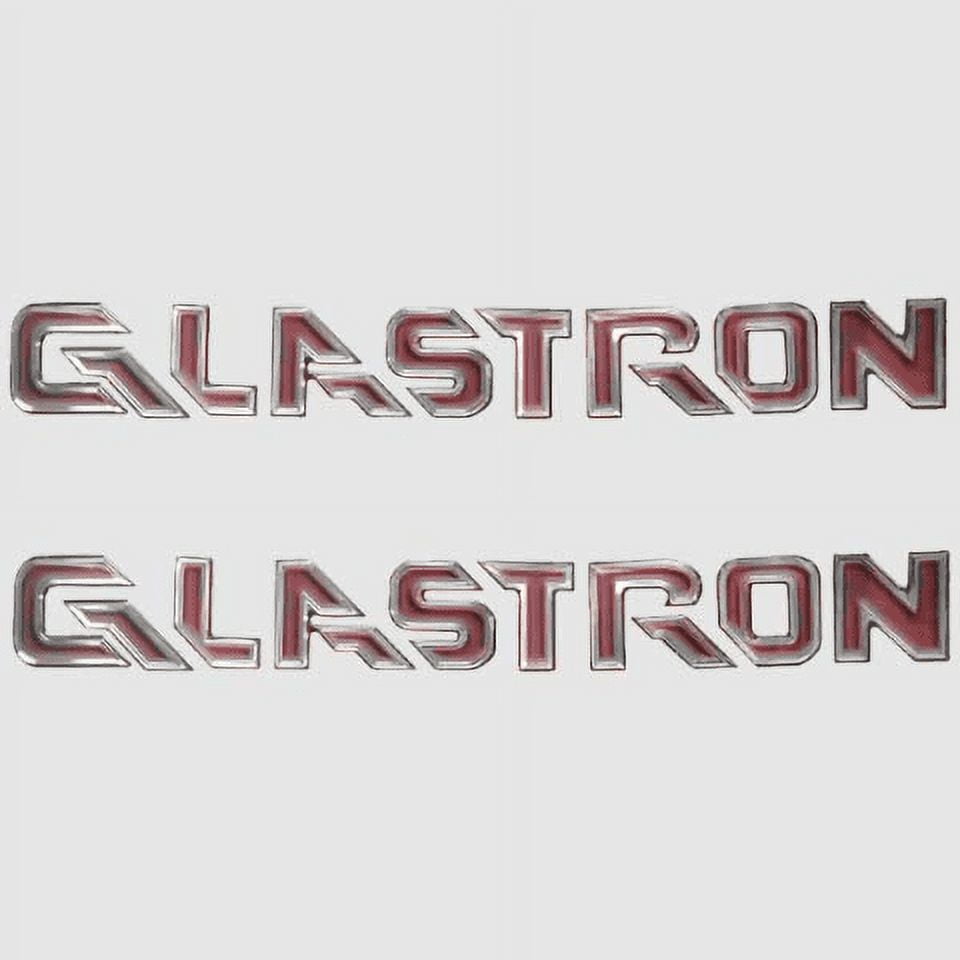 Glastron 0572646C Burgundy/Silver/Gray Raised Boat Decals (Pair ...