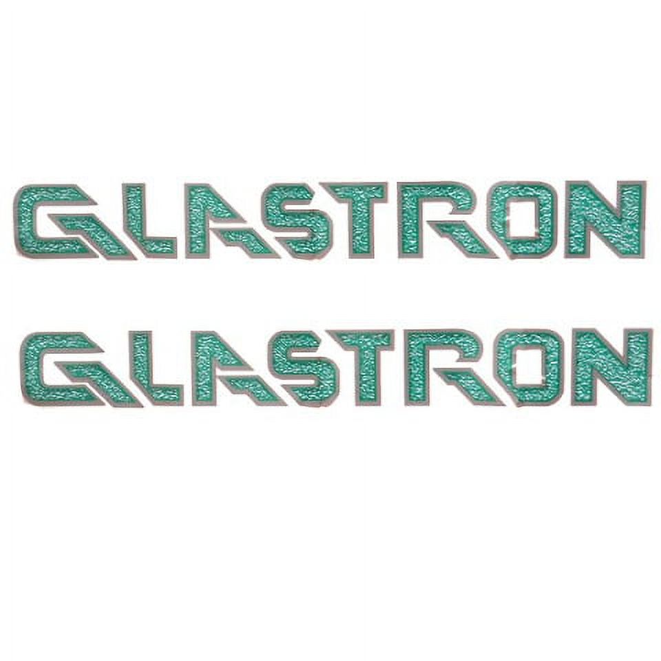Glastron Boat Emblem Decal Stickers | White Black Mottled (Pair ...