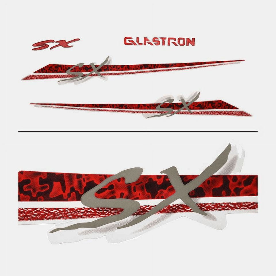 Glastron Boat Graphic Decal Stickers 133640-04 | SX Red (Set of 4 ...