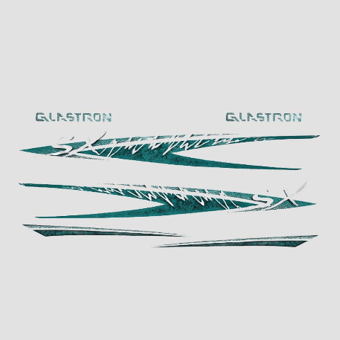 Glastron Boat Graphic Decals 05726443 | SX Silver Teal (Set of 6 ...