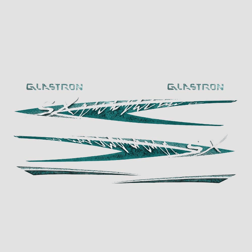 Glastron Boat Graphic Decals 05726443 | SX Silver Teal (Set of 6 ...