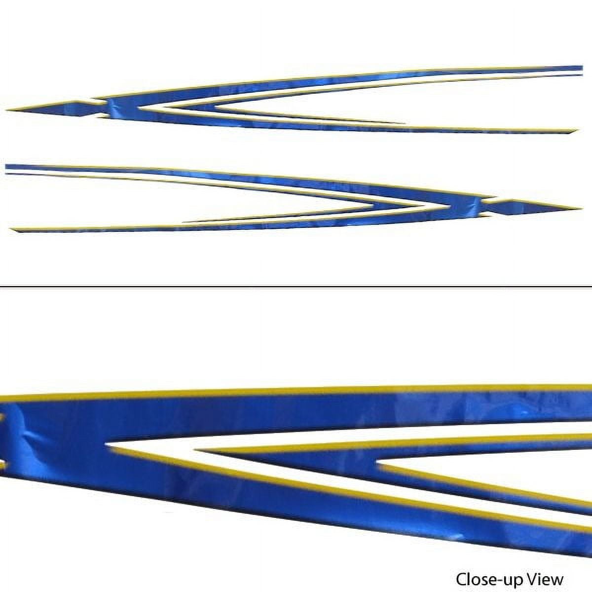 Glastron Boat Graphic Hull Decals | Blue / Yellow Sticker (Set of 2 ...