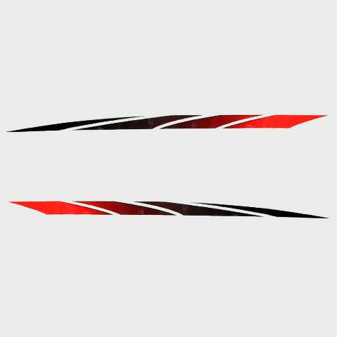 Glastron Boat Graphic Hull Decals | GT Red Sticker 2008 (Set of 2 ...