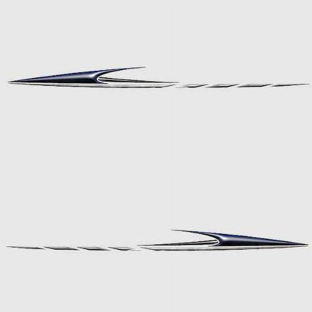 Glastron Boat Hull Decals | 2009 MX Stickers Black Blue (Set of 2 ...