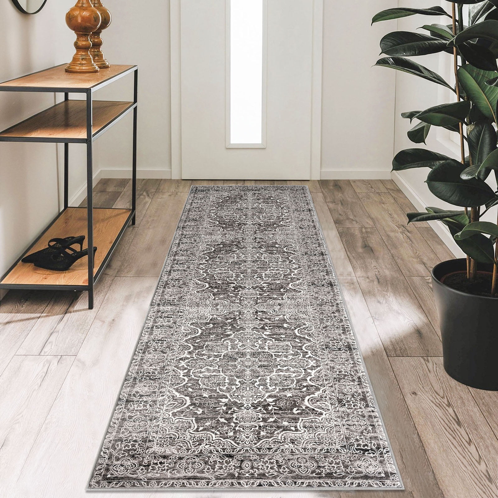 Glattice Washable Runner Rug 2x5 Tan Runners Non-Slip Ultra Soft ...