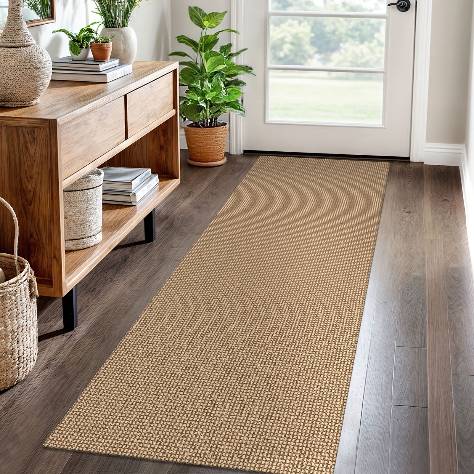 Glattice Runner Rug 2x6 Boho Washable Runner for Hallway Cotton Rubber ...