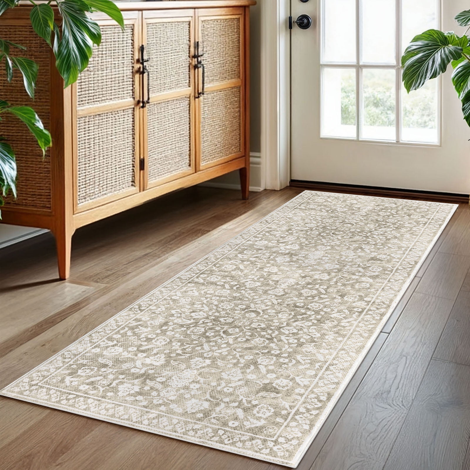 Glattice Runner Rug with Rubber Backing 2x5 Runner for hallways Super ...