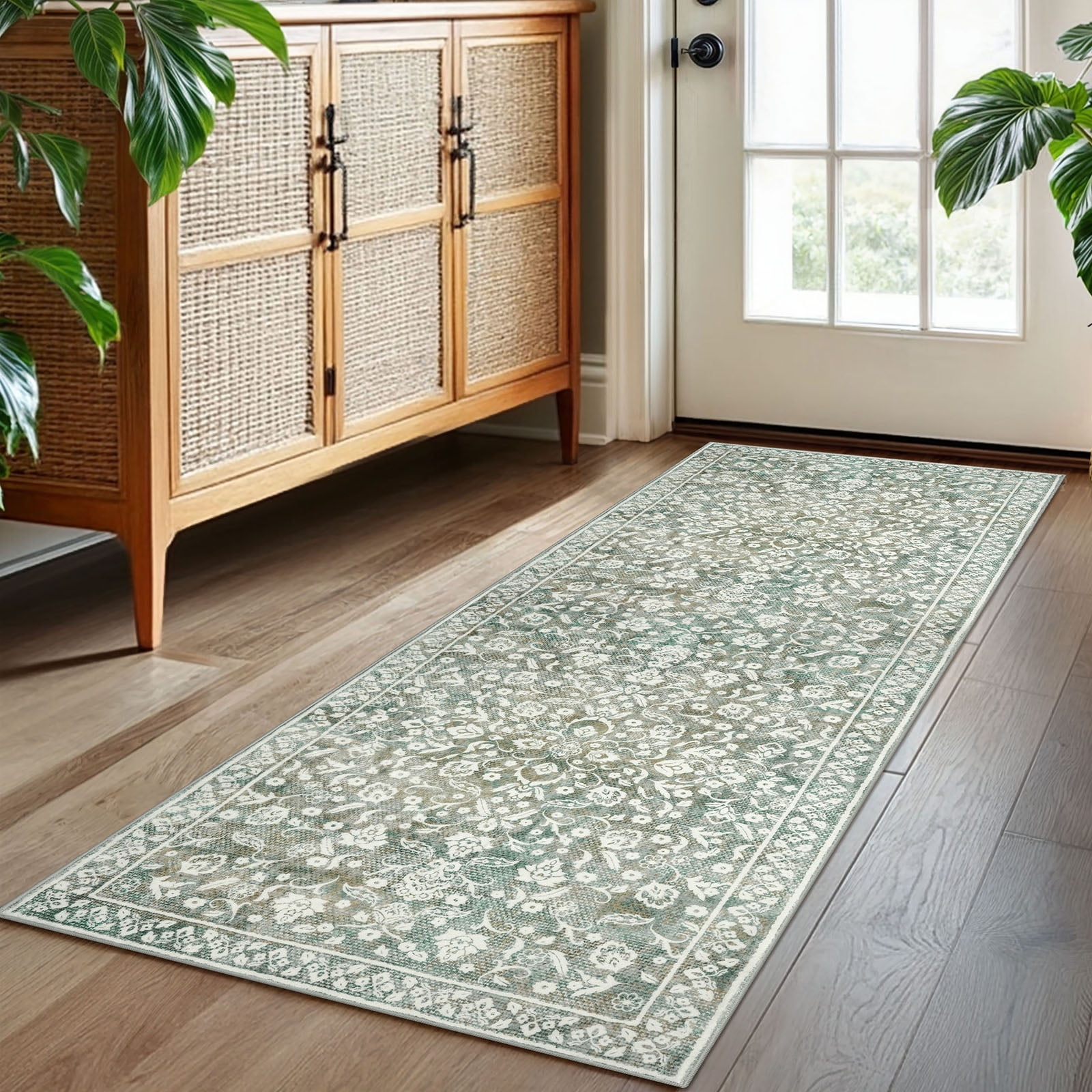 Glattice Runner Rug with Rubber Backing 2x5 Runner for hallways Super ...