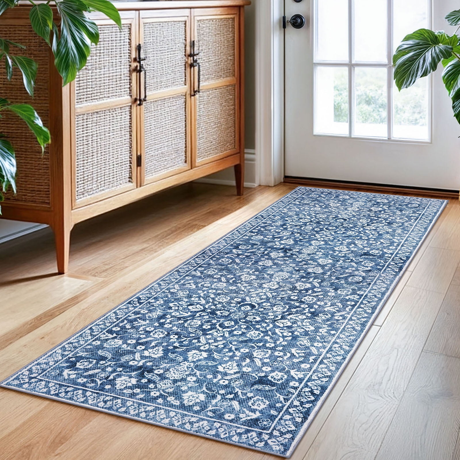 Glattice Runner Rug with Rubber Backing 2x5 Runner for hallways Super ...