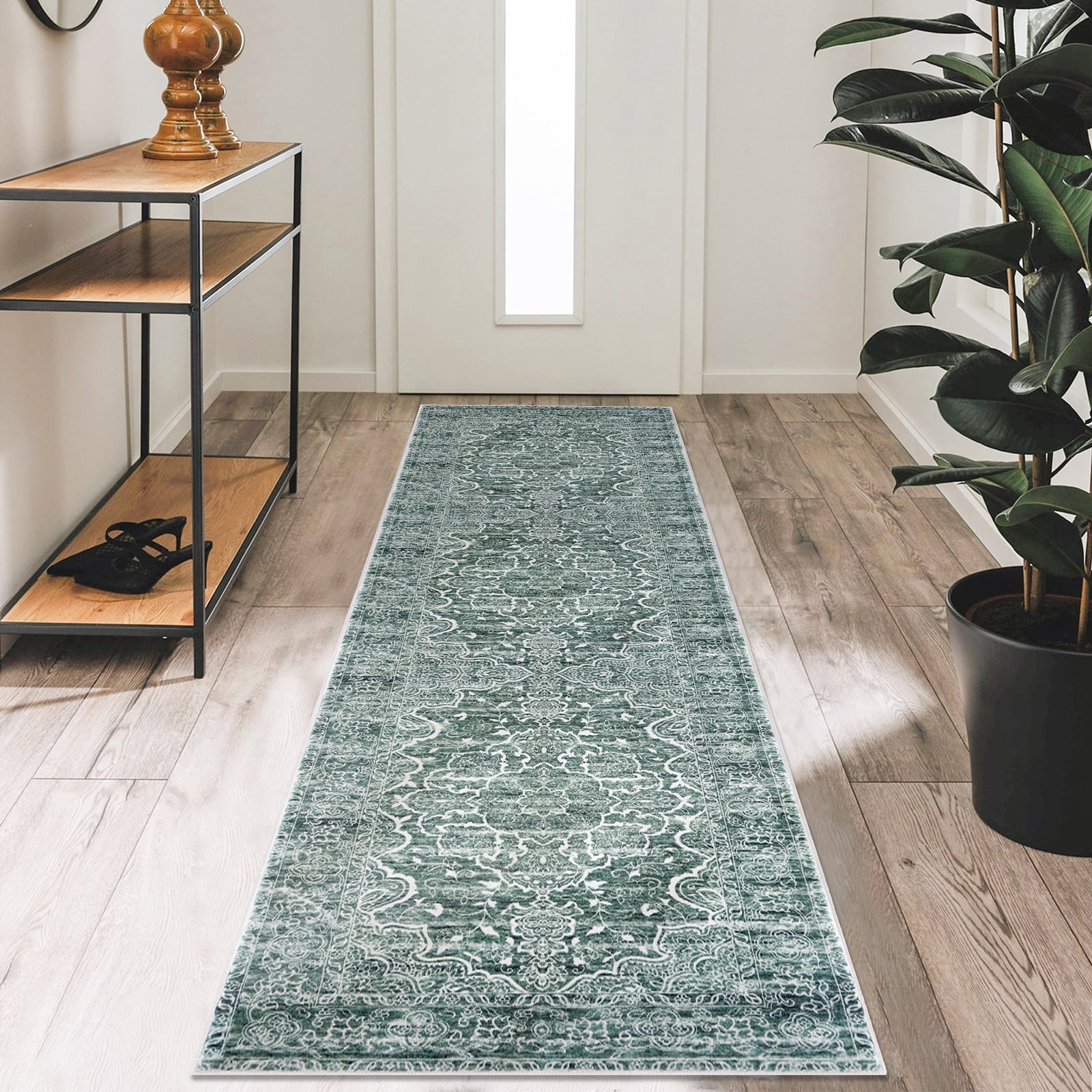 Glattice Washable Runner Rug 2x7 Green Runners Non-Slip Ultra Soft ...
