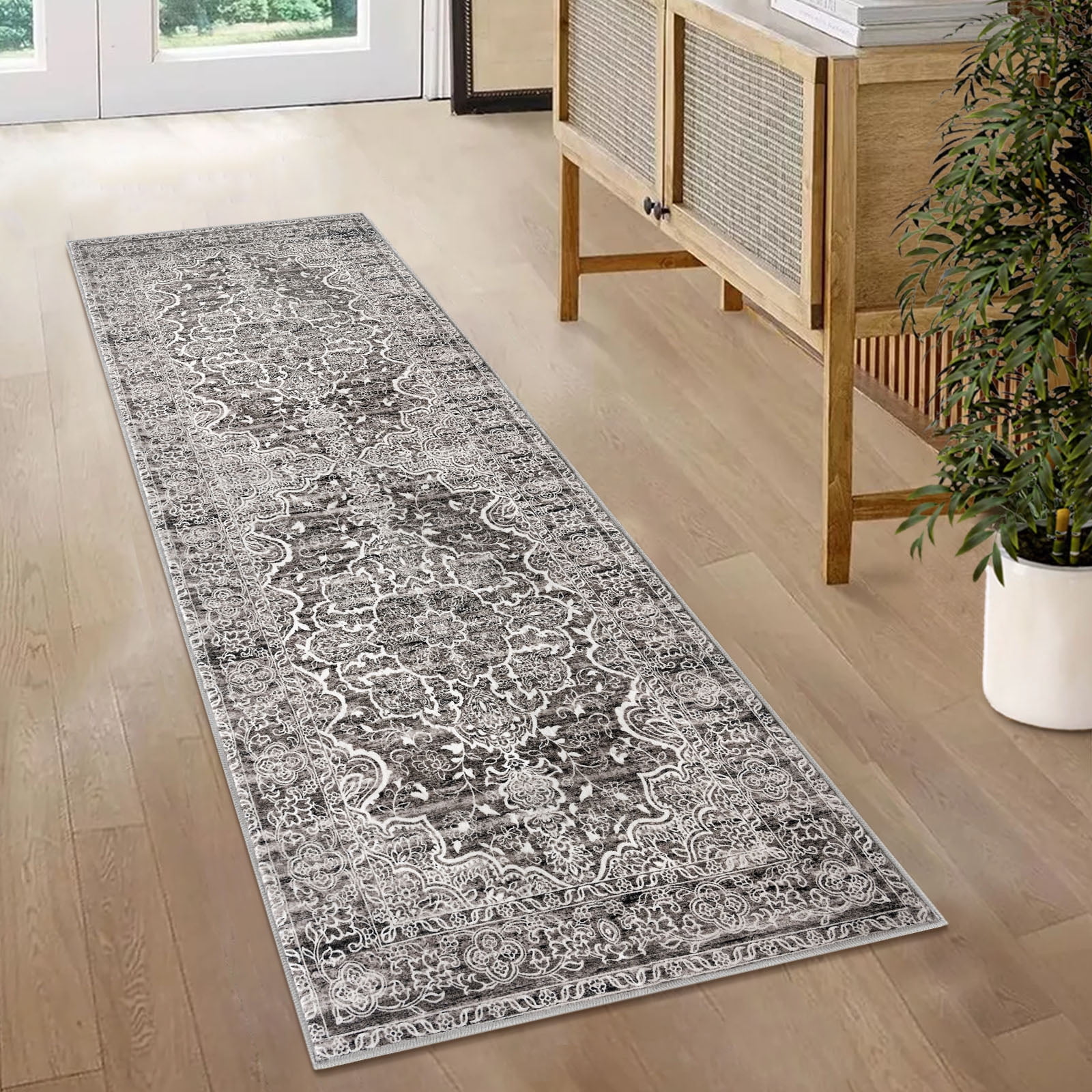 Glattice Washable Runner Rug 2x7 Tan Runners Non-Slip Ultra Soft ...