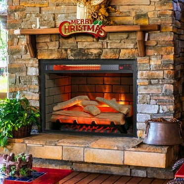 E-Flame USA Denali 28" XL Freestanding Portable Electric Fireplace ...