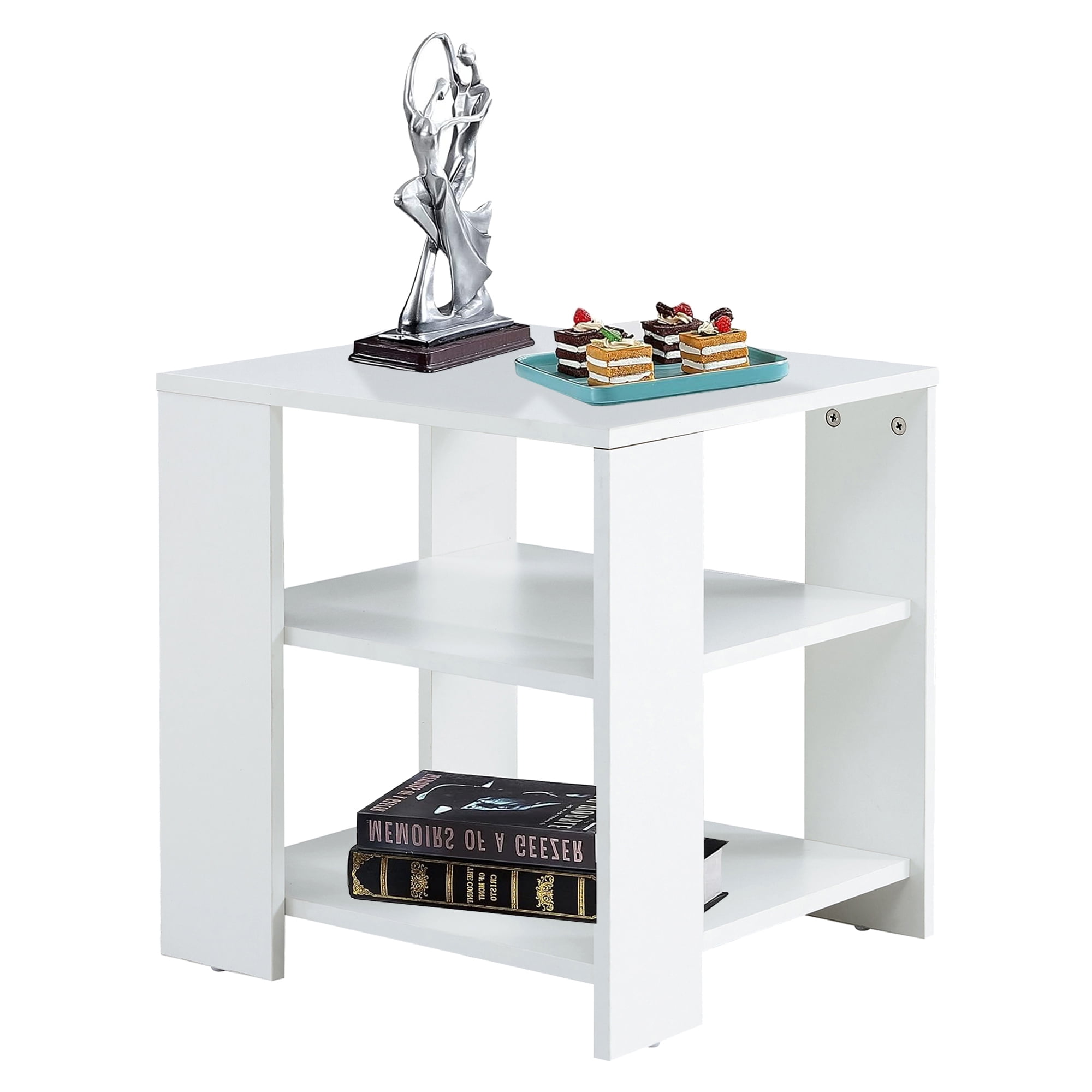 Glavbiku 3 Tier Side Table,Simple End Table for Living Room Bedroom ...