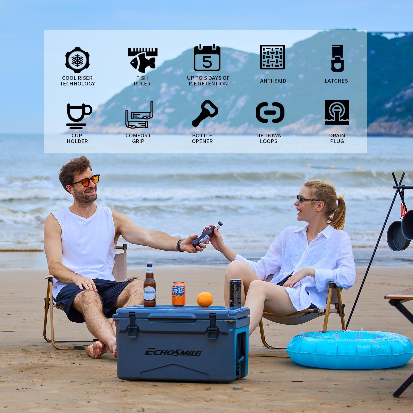 Glavbiku 35 Quart Protale Warming Box,Rotomolded Cooler,Ice Chest ...