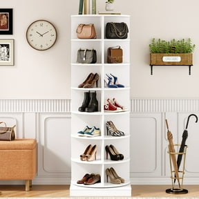 7 Tier Rotating Shoe Rack Tower Spinning Shoe Display - Walmart.com