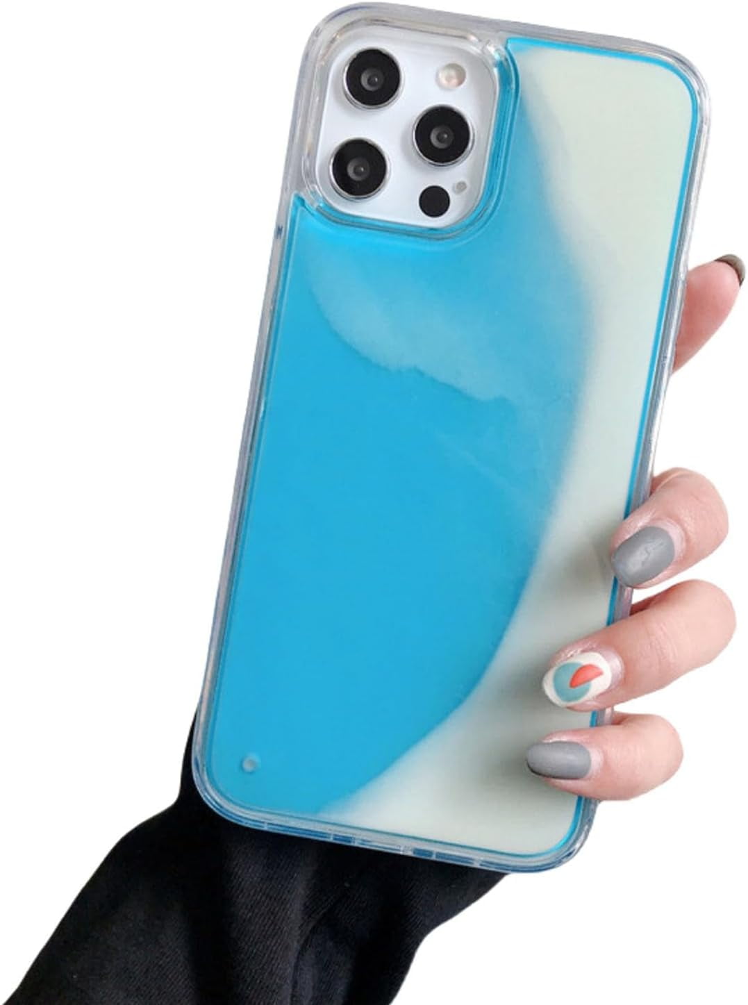 Glavecase-The Luminous for iPhone Case, Liquid Fluorescent Case, Fun Glow in The Darkness Moving ...