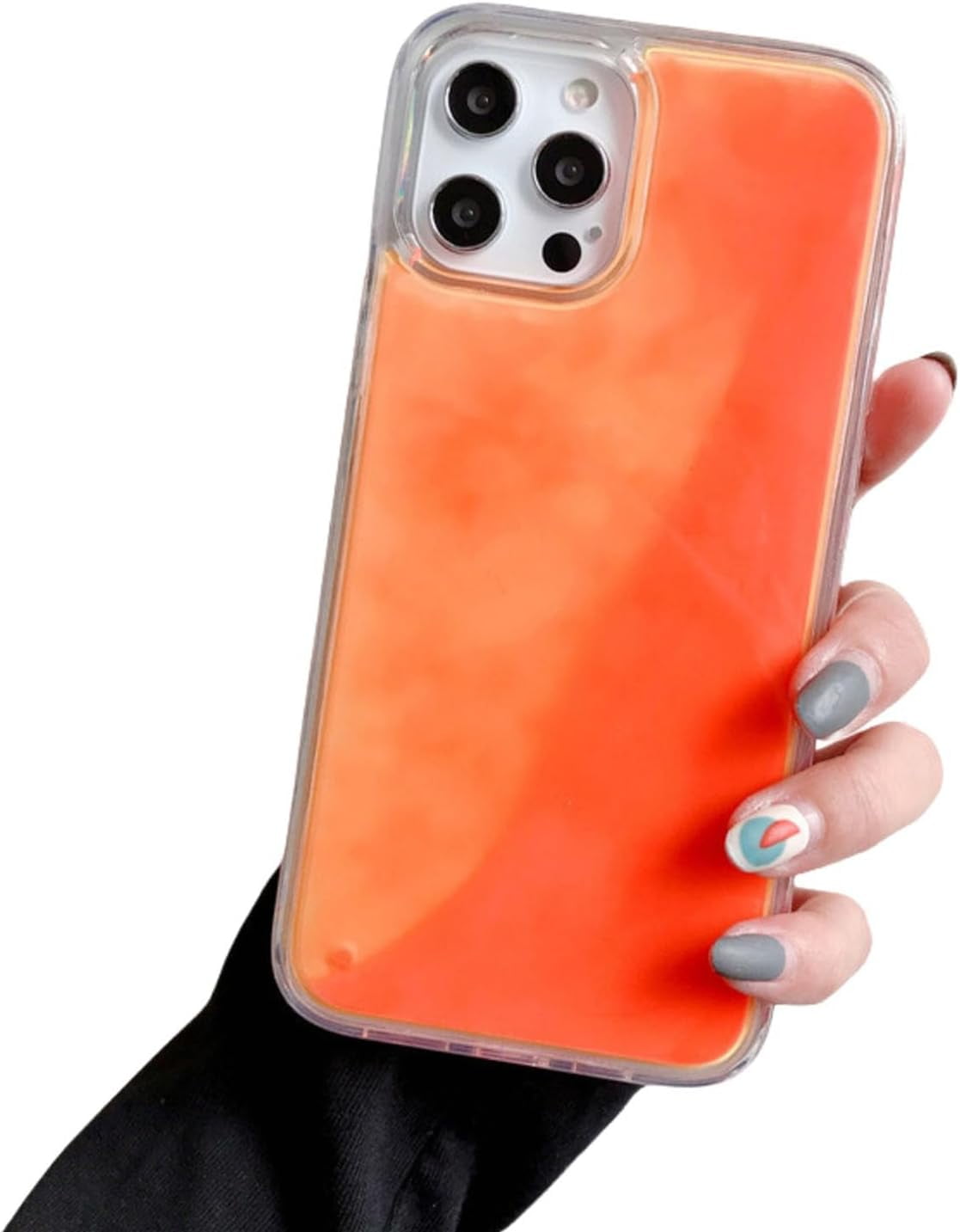 Glavecase-The Luminous for iPhone Case, Liquid Fluorescent Case, Fun Glow in The Darkness Moving ...