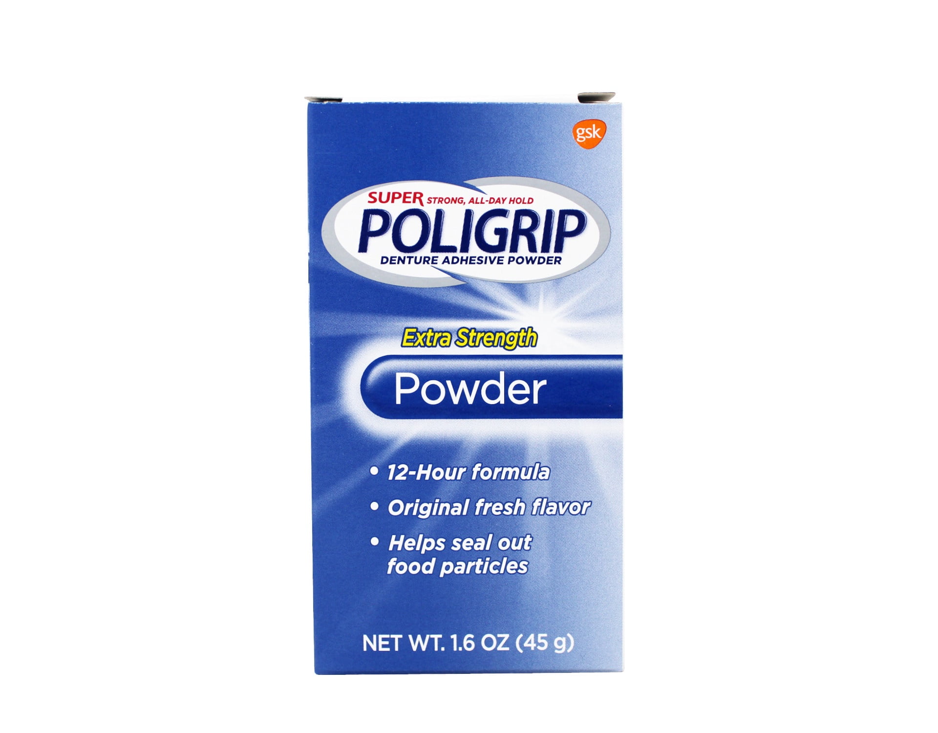 Super Poligrip Denture Adhesive Powder Extra Strength 24/Pk 1.6oz ...