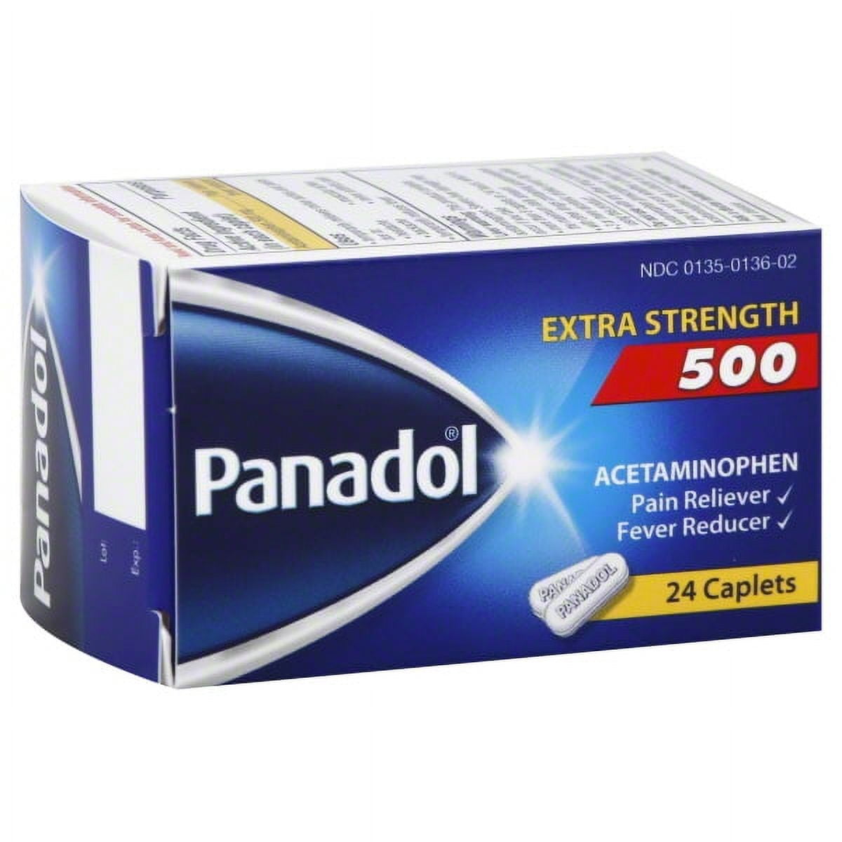 GlaxoSmithKline Panadol Pain Reliever/Fever Reducer, 24 ea - Walmart.com