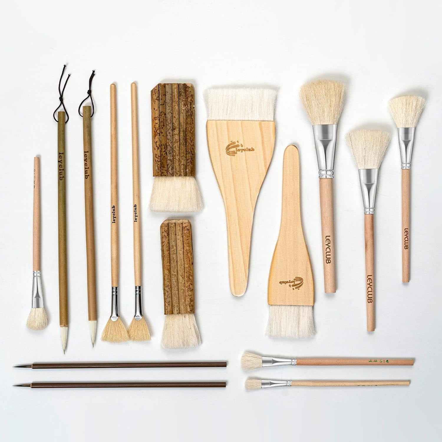 Glaze Brushes for Pottery,16 PCS Painting Ceramic Brush Set, Different ...