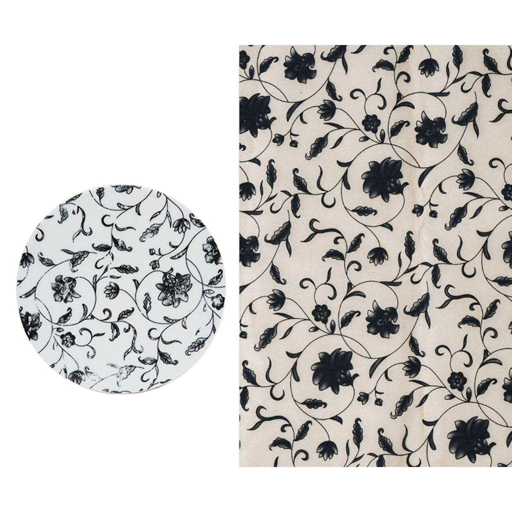 Glaze Underglaze Flower Paper Ceramic Decals Pottery Ceramic Clay ...