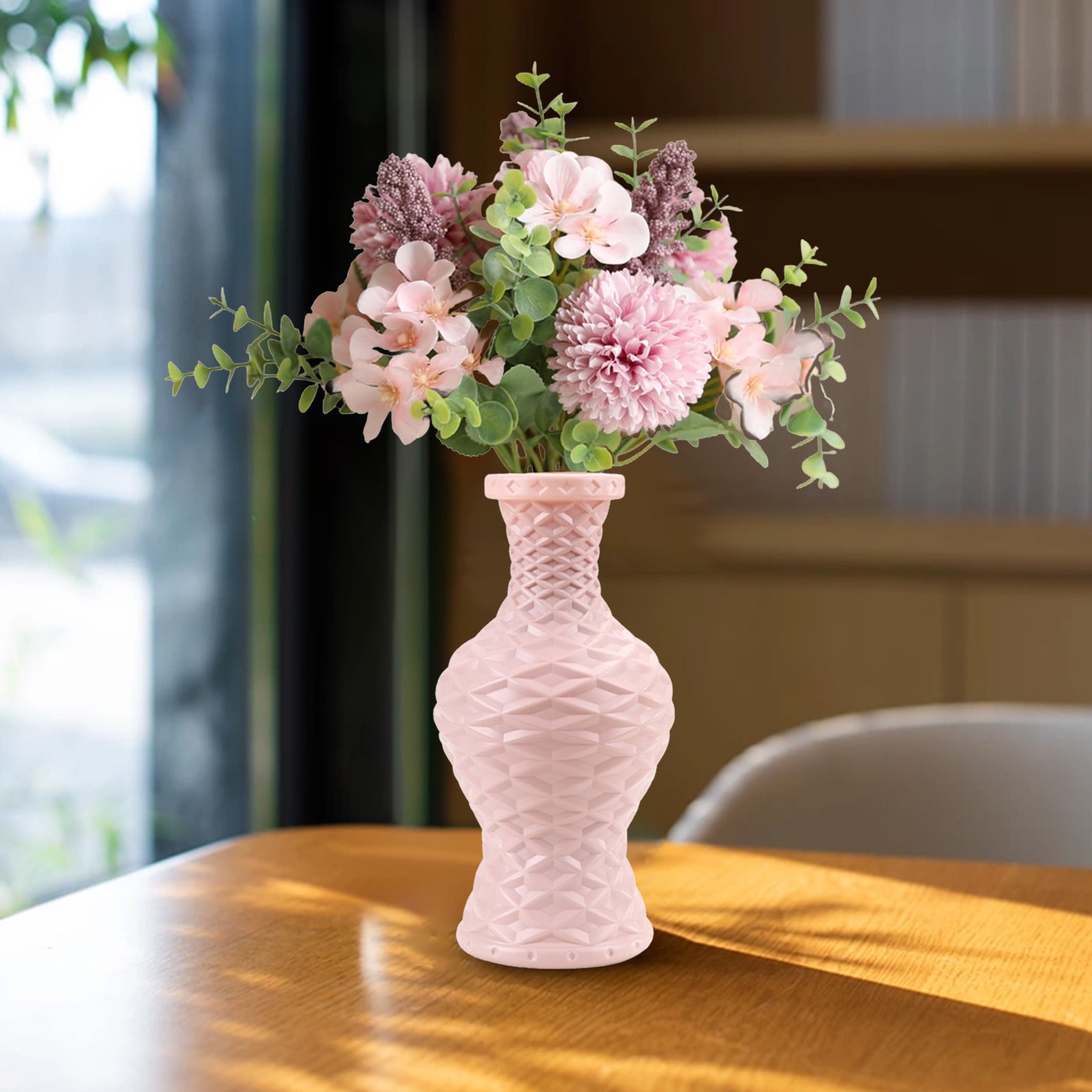 Glazed Ceramic Vase, Modern Home Decor, Large 8-inch Diameter, Simple ...