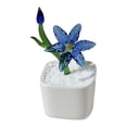 Glazed Glass Artificial Flower Bonsai Small Glass Bouquet In Pot For ...
