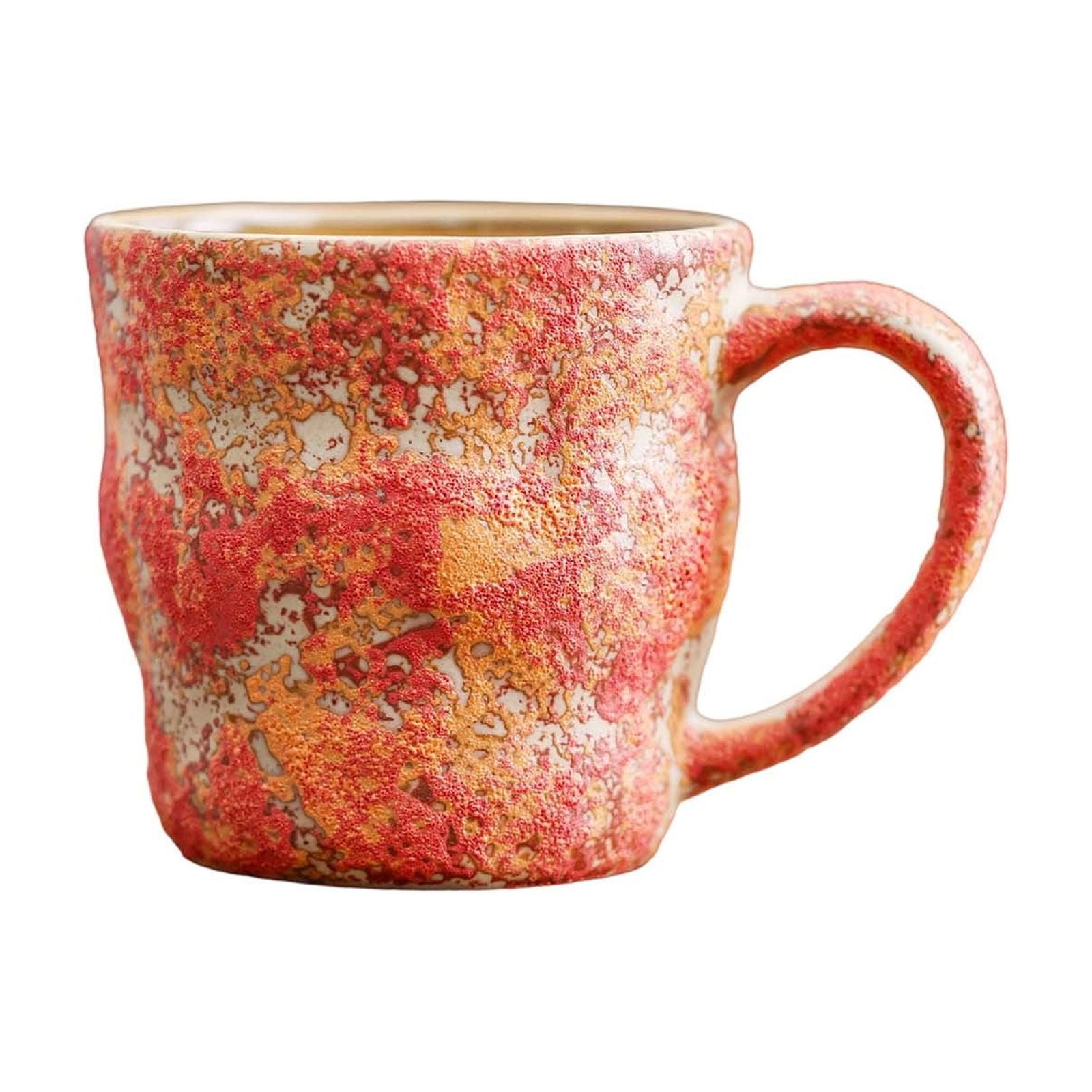 Glazed Stoneware Mug Cup Ergonomic Handle Hot Beverages Cocoa Home ...