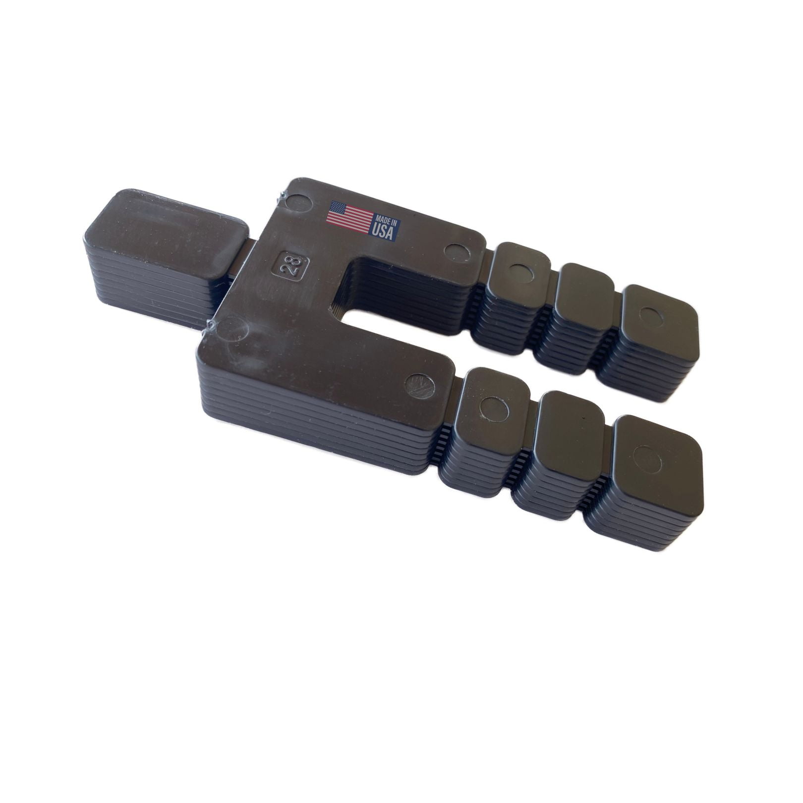 Glazelock MS02 1/16" Thick Shim 4 3/16"L x 1 7/8"W with 5/8" Slot Mini ...