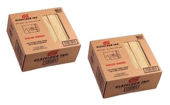 Glazelock Prescored Wood Shims 2- 120 packs; Total 240 shims - Walmart.com