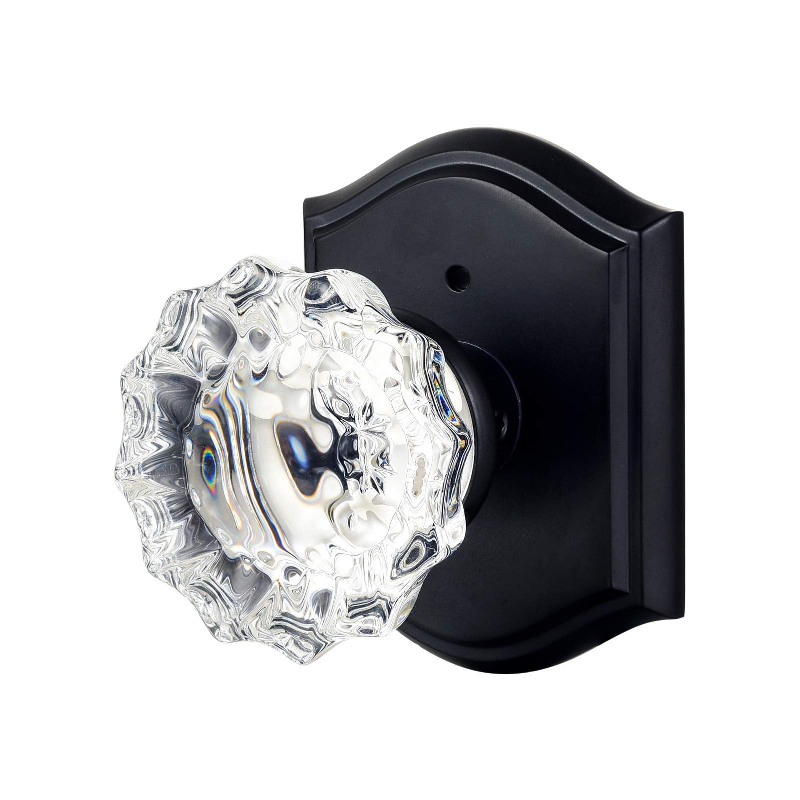 Gldoor Knobs Interior With Lock Vintcrystal For Bedroom Bathroom Matte ...