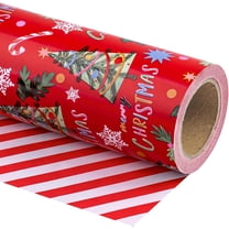 AllWays Plaza 30 Inch Jumbo Reversible Christmas Wrapping Paper - 30 ...