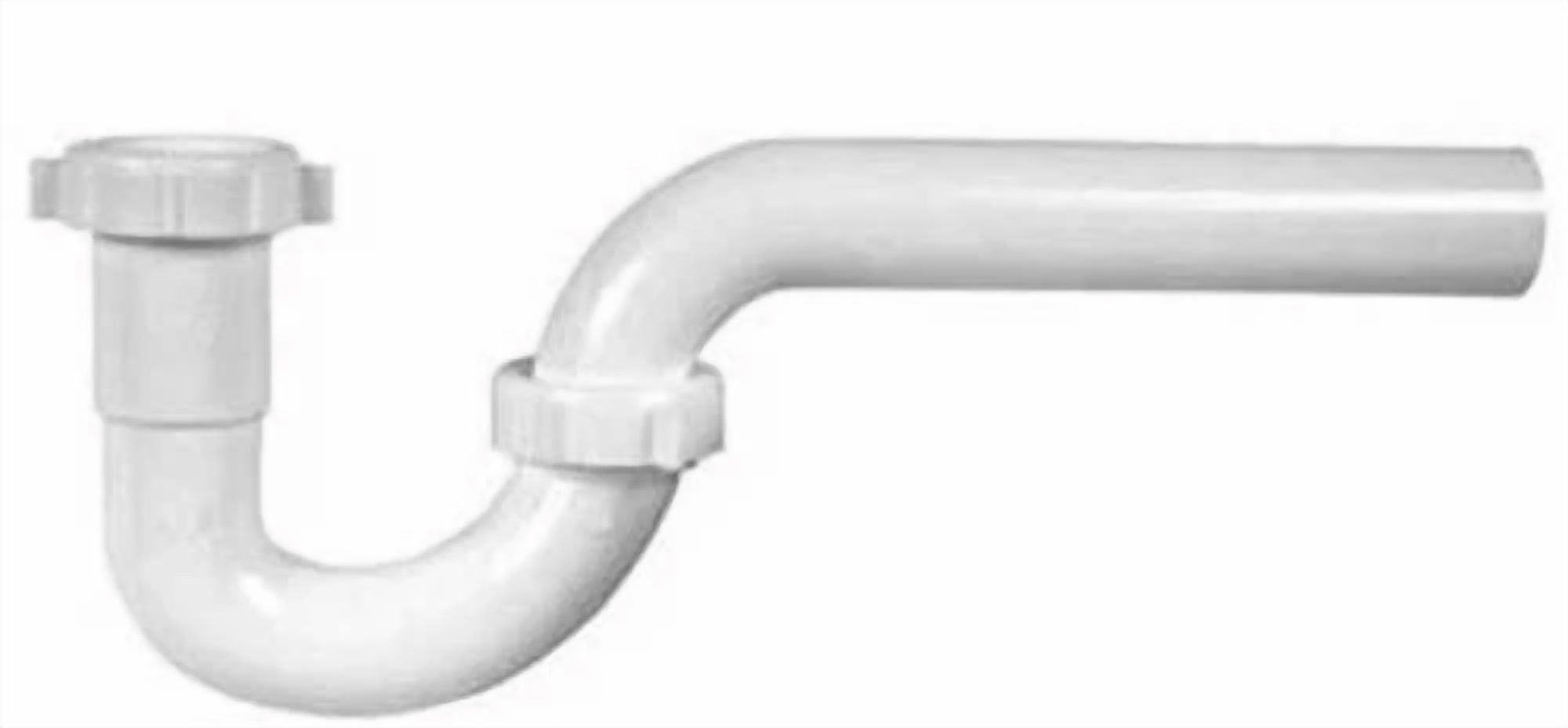 Gleam - Bathroom Drain 1 1/4" Pvc P-Trap- 1.25" Tubular Trap-No Clog ...