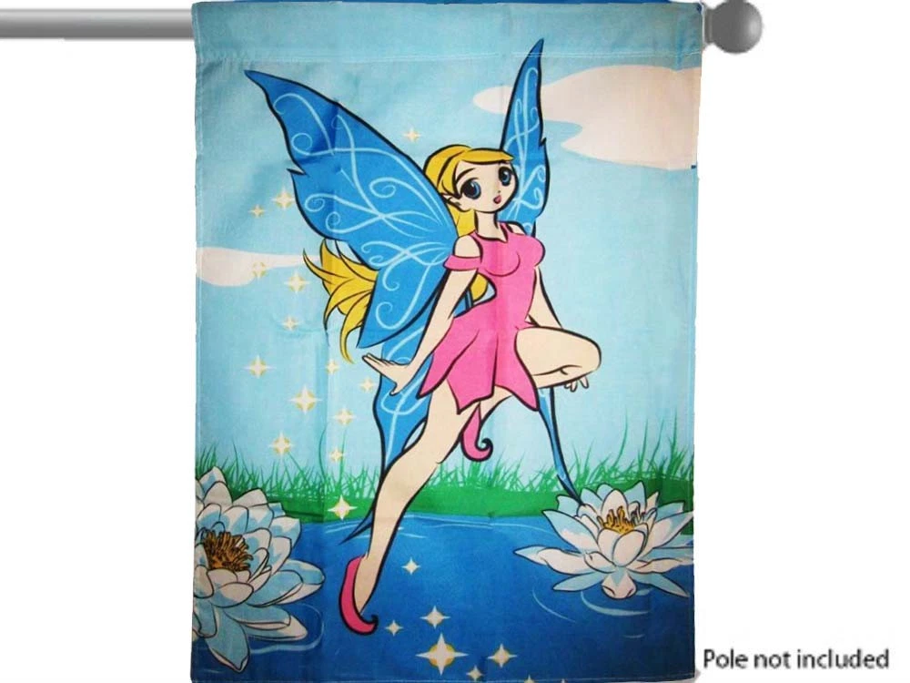 Gleam - Pixie Fairy Garden Banner/Flag 28"X40" Sleeved Poly - Walmart.com