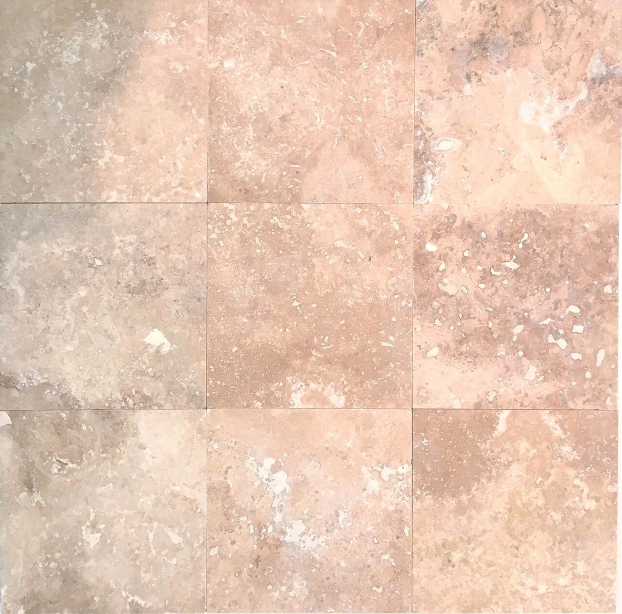 Gleam - Walnut 4X4 Honed Filled Travertine Tile Backsplash Floor Wall ...