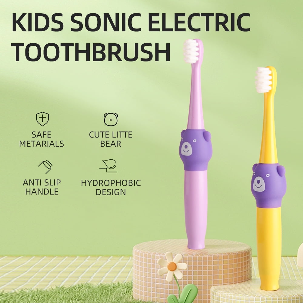 GleamGuard Kids Carton Bear Head No Charging Electric Battery Powered ...