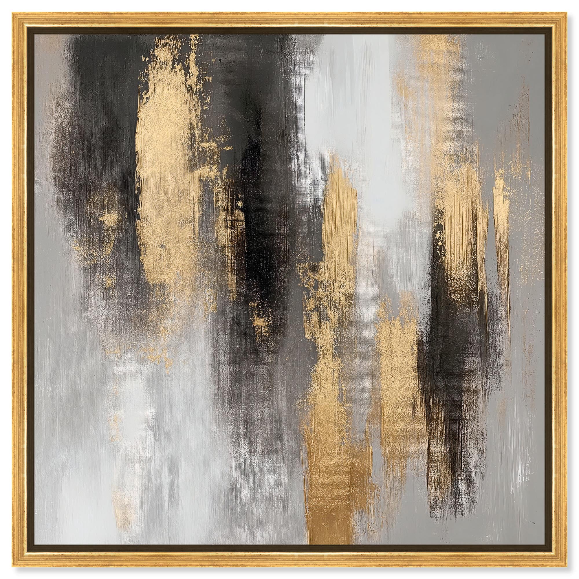 Gleaming Abyss II Canvas Golden Lux Art by Art Remedy, Gold Frame, 40 x ...