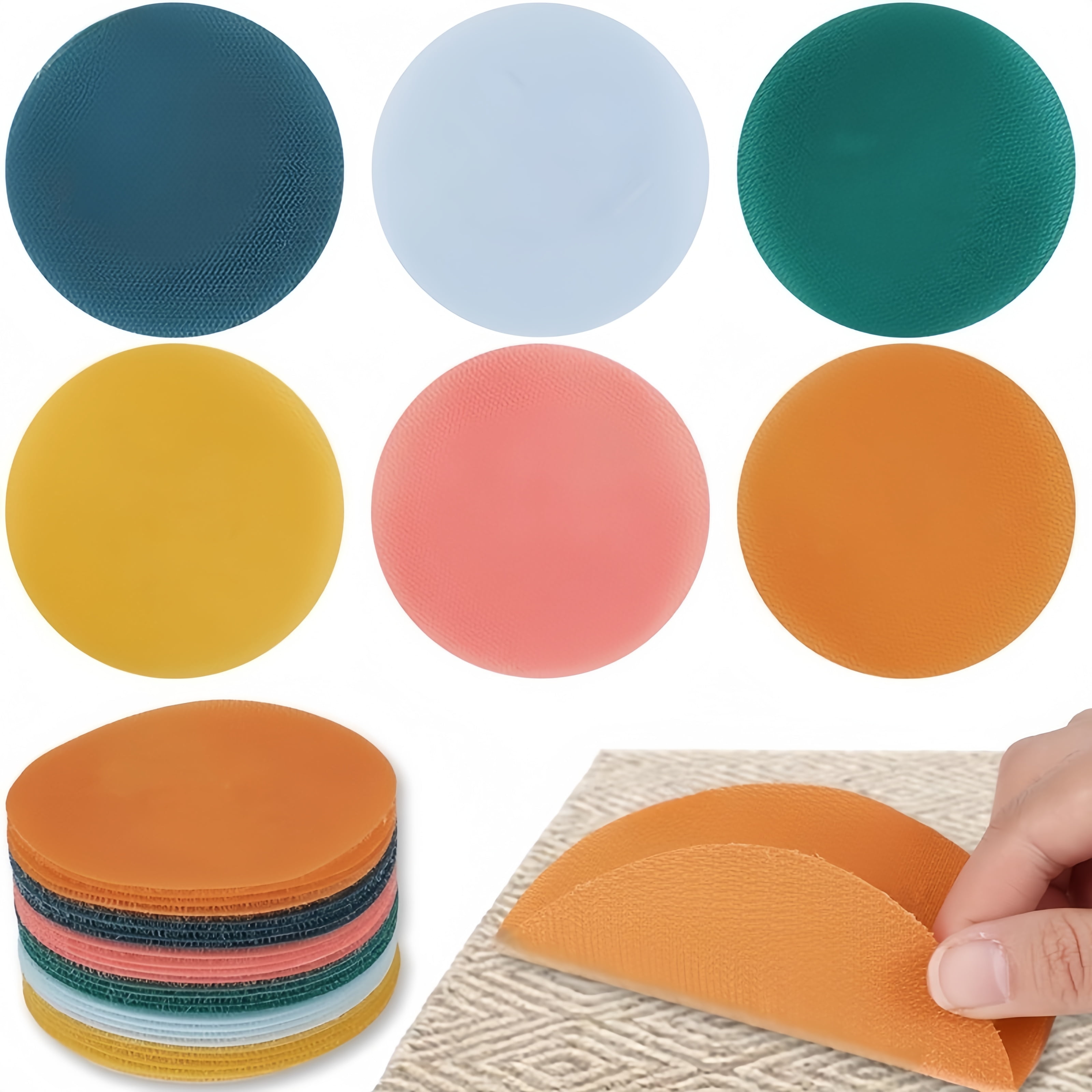 Gleaminglife 54 Pieces Colorful 4-Inch Carpet Markers for Classroom ...