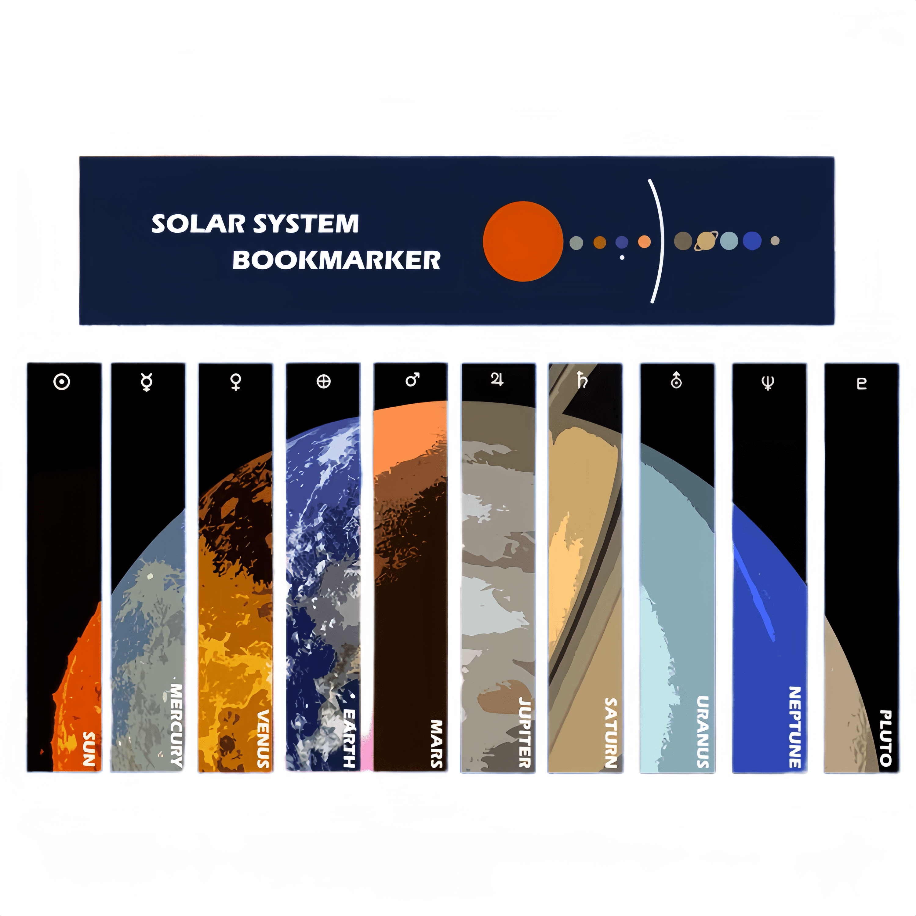 Gleaminglife Solar System Bookmarks Set of 10 – Sci-Fi Planetary ...