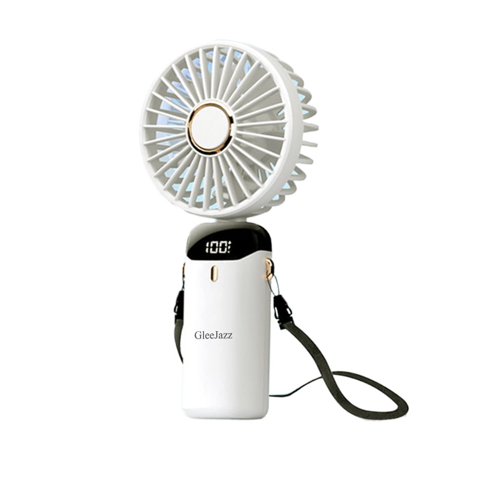 GleeJazz Portable electric fans,Mini Rechargeable Hand Fan, Small ...