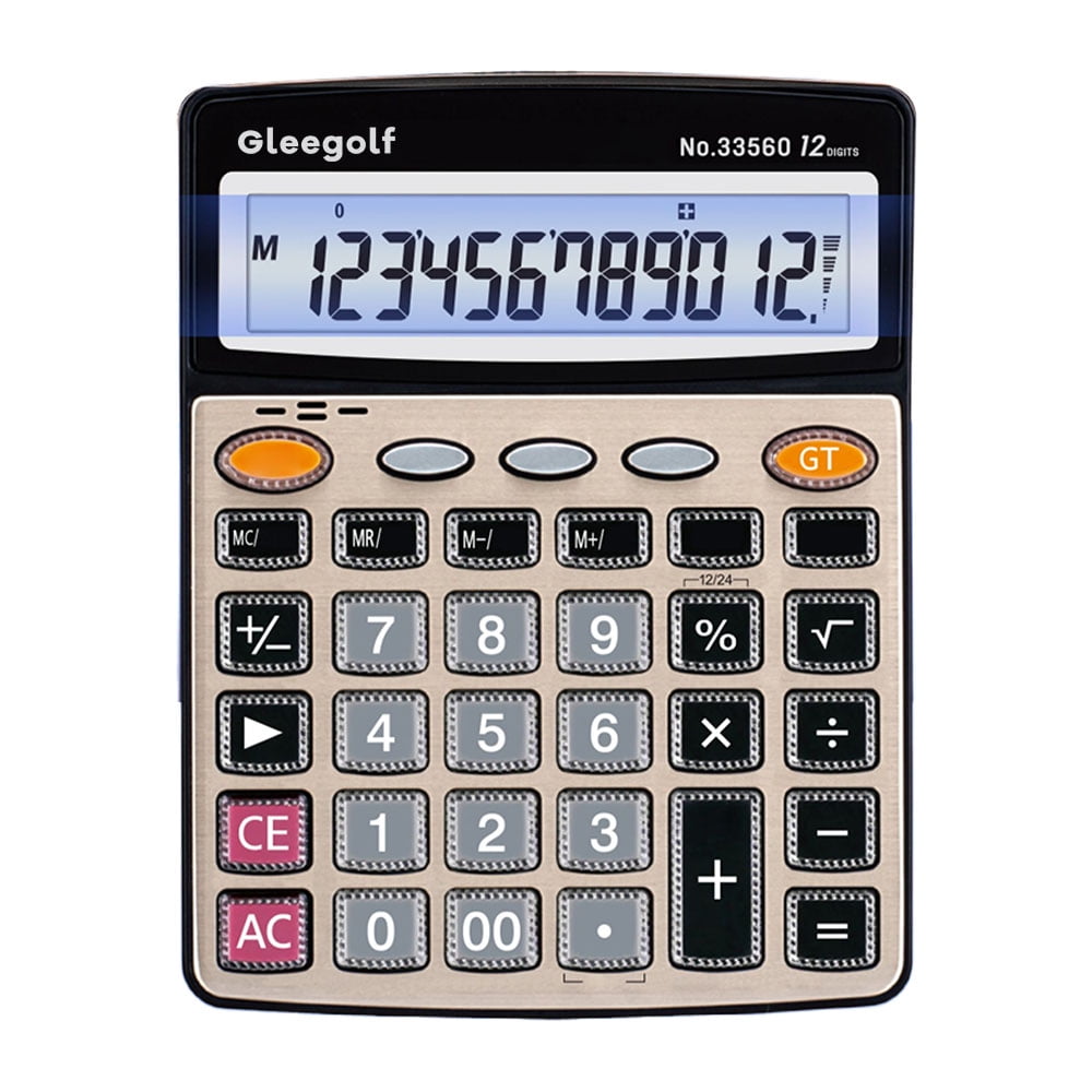 Gleegolf Calculators, Desktop 12 Digit Large Number Calculator, Large ...