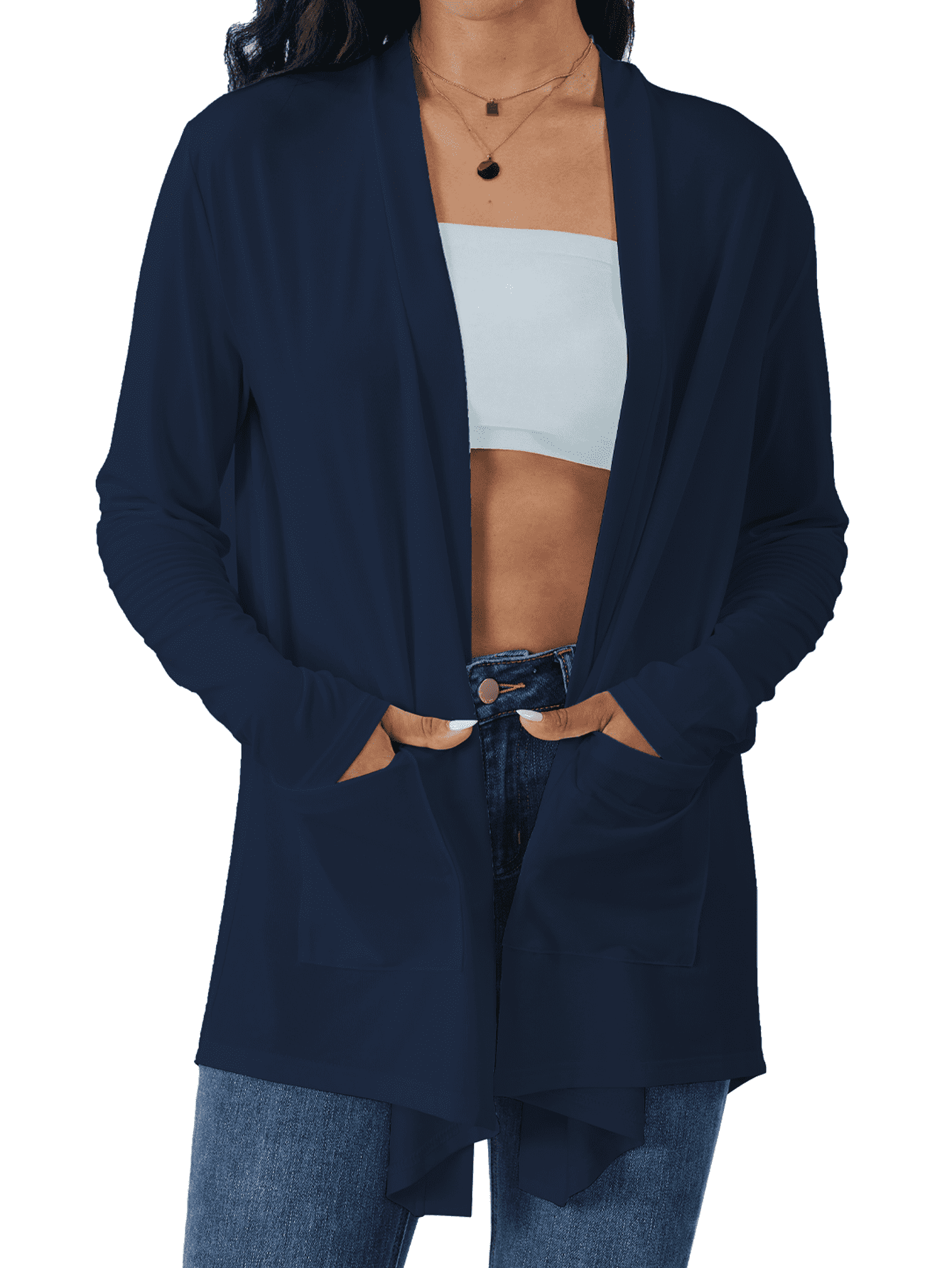 Gleelaud Women's Lightweight Open Front Cardigans Long Sleeve Casual ...