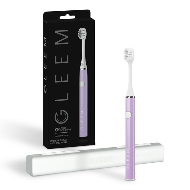 Gleem Battery Operated Full Head Toothbrush, Soft Gentle Bristles ...