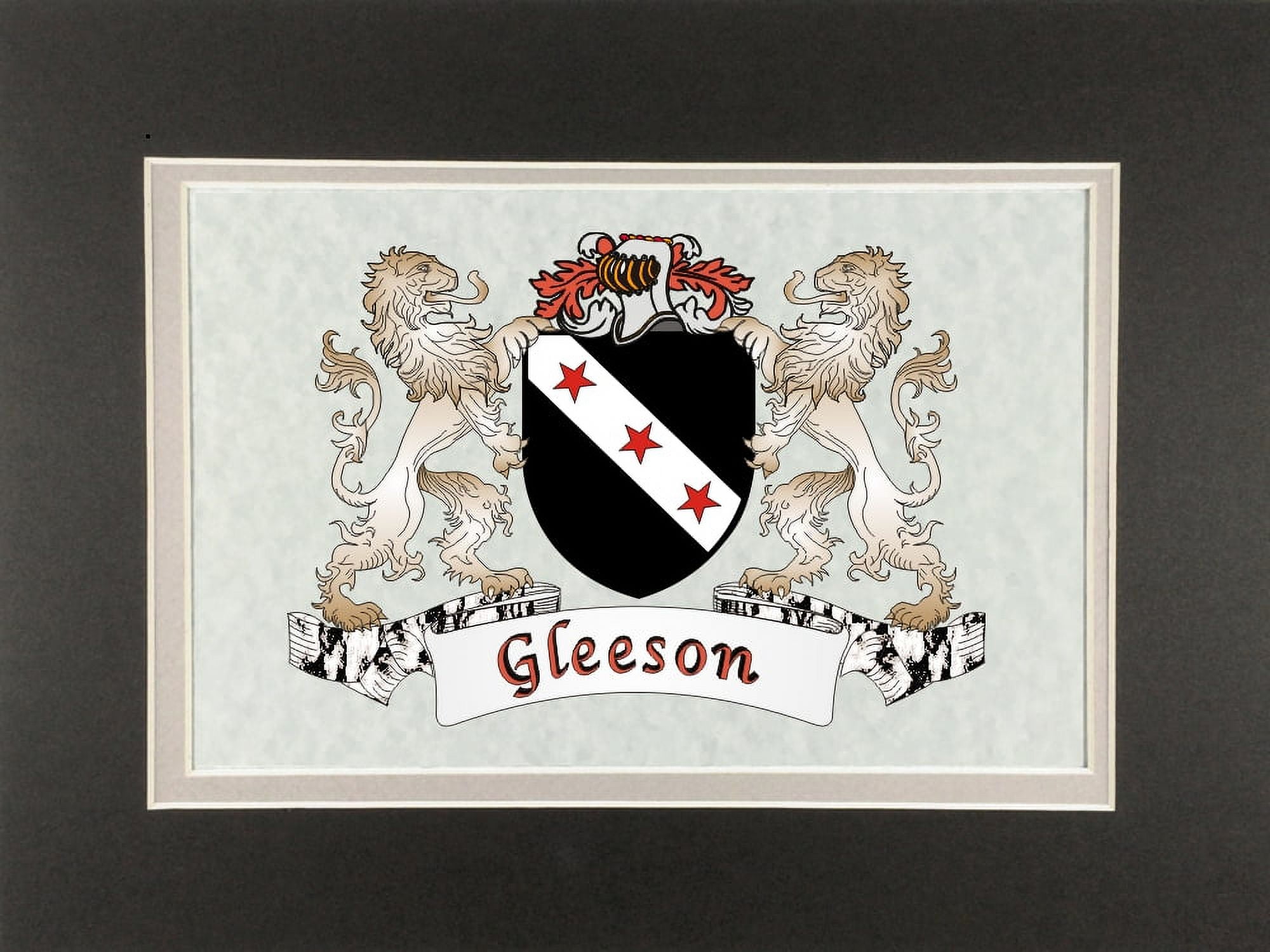 Gleeson Irish Coat of Arms Print - Frameable 9" x 12" - Walmart.com