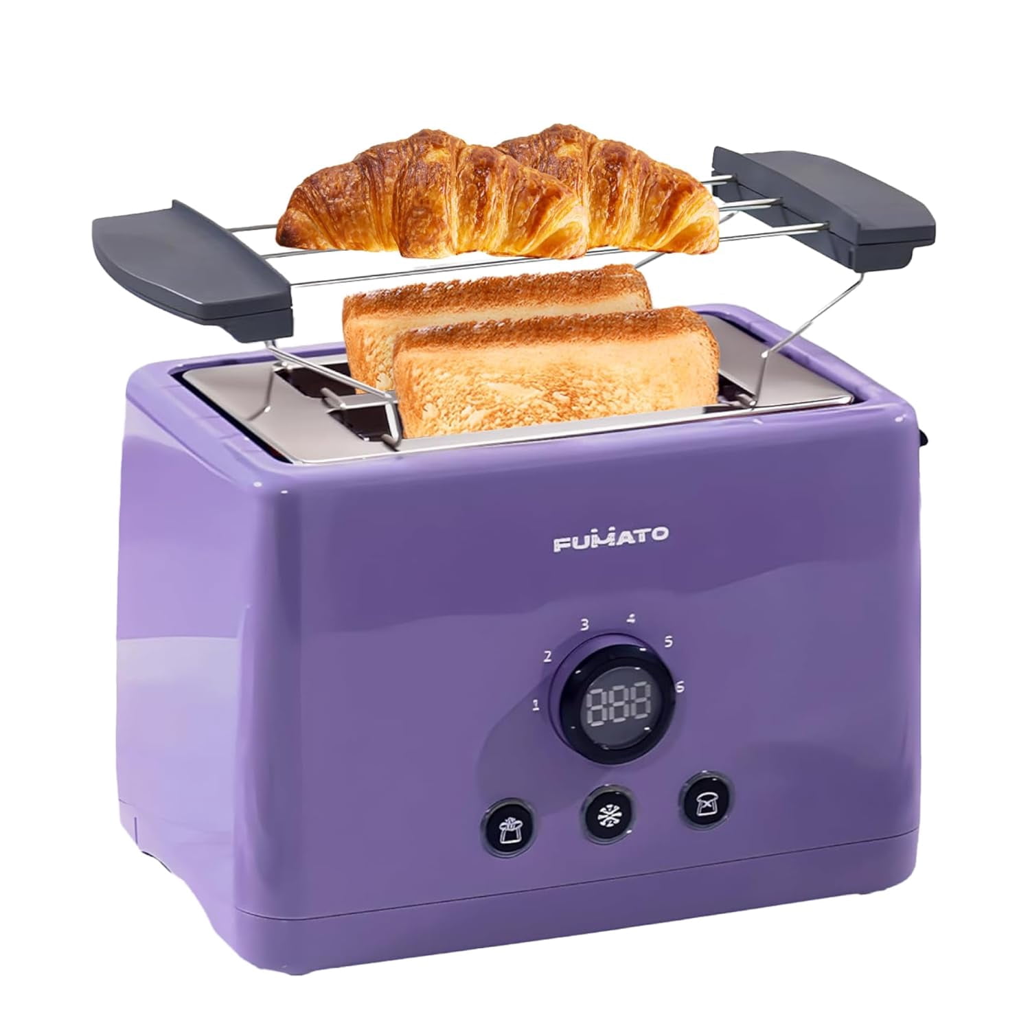 Gleevers X Fumato Pop up Toaster 2 Slice Purple Haze 1000 W 1 yr ...